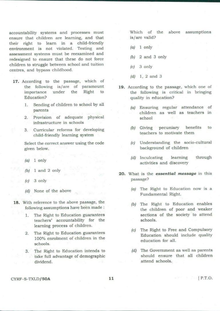 IAS Preliminary Question Papers General Studies 2 2018 - UPSC Civil ...