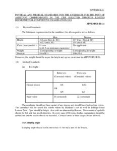CISF AC, LDCE 2019 Physical & Medical Standards, UPSC Assistant Commandants