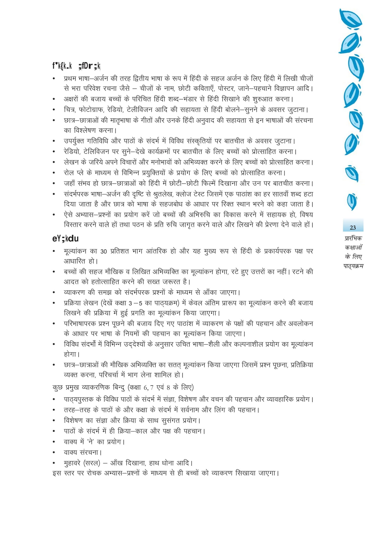 New NCERT CBSE Syllabus For Hindi Class 1, 2, 3, 4, 5