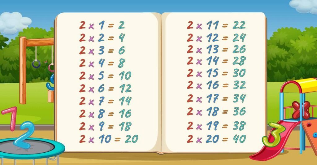 Times Table of 2, 2 ka table